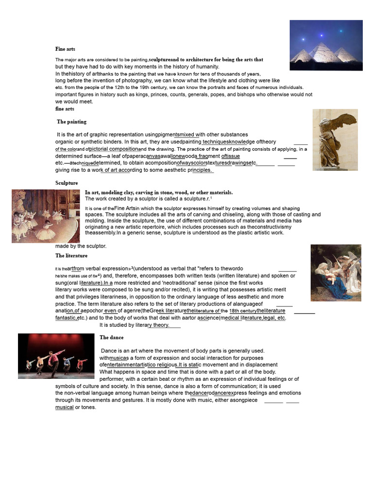 Fine Arts | PDF | The Arts | Sculpture