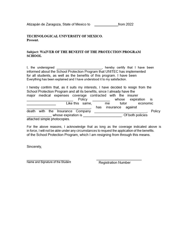 Letter of Resignation Ppe Unitec | PDF