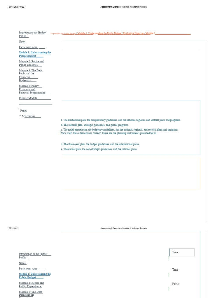 Assessment Exercise - Module 1 - Review of Attempt 1 | PDF | Government ...