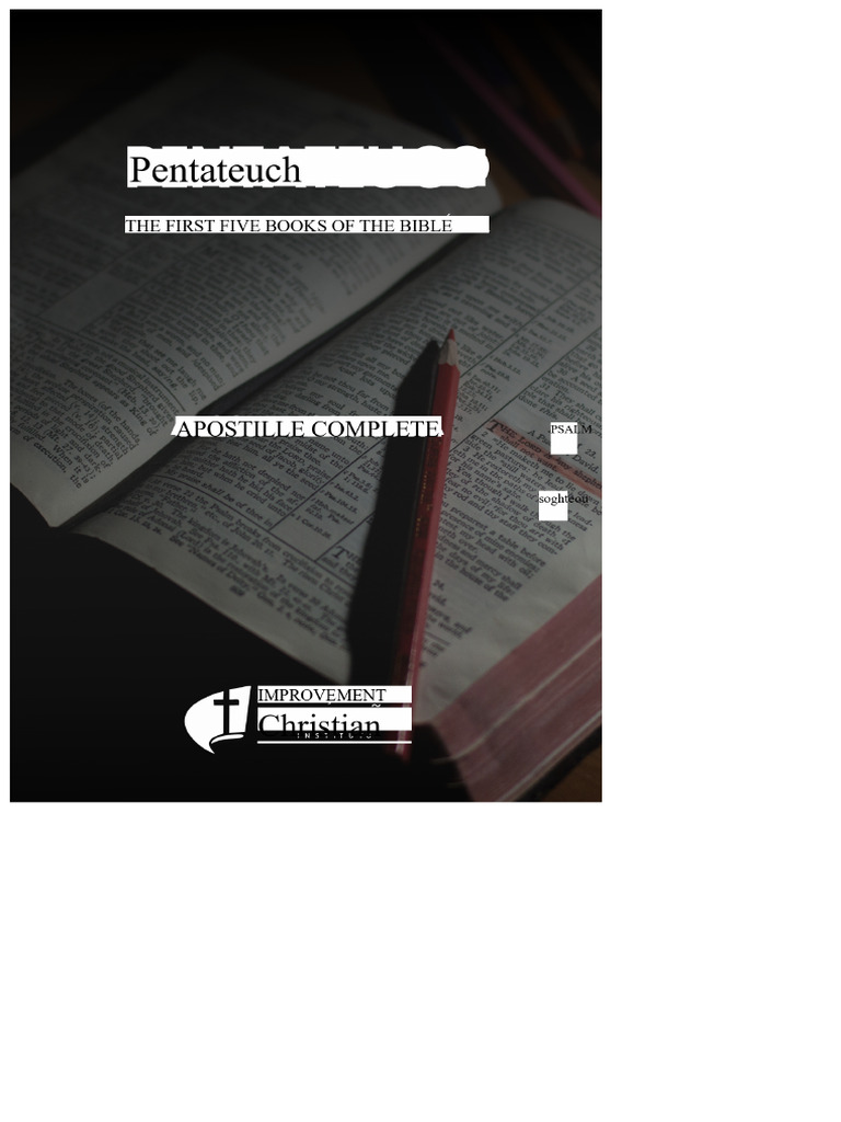 Complete Notebook of The Pentateuch | PDF | Book Of Numbers | Book Of ...