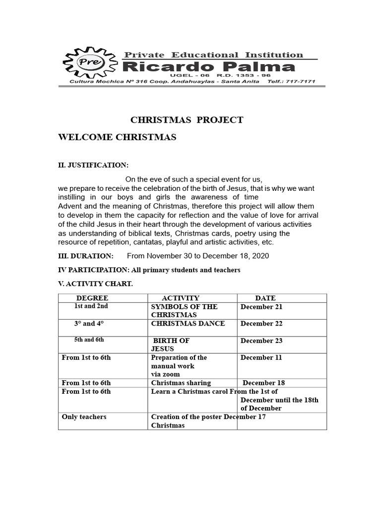 Christmas Project PDF | PDF