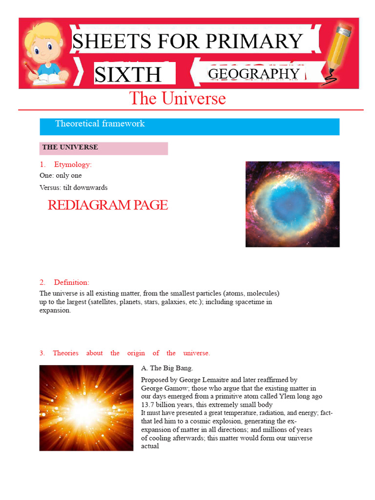 The Universe For Sixth Grade of Primary School | PDF | Universe ...