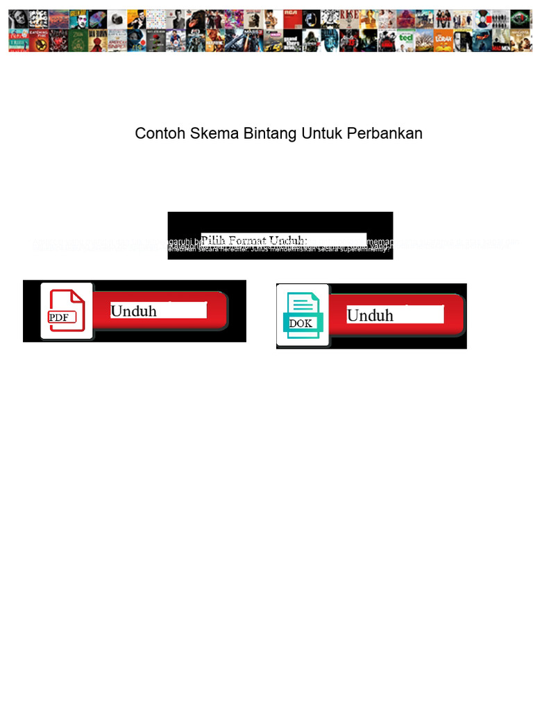 Contoh Skema Bintang Untuk Perbankan | PDF