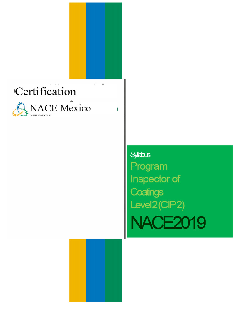 NACE Level 2 Coating Inspector Course | PDF | Coating