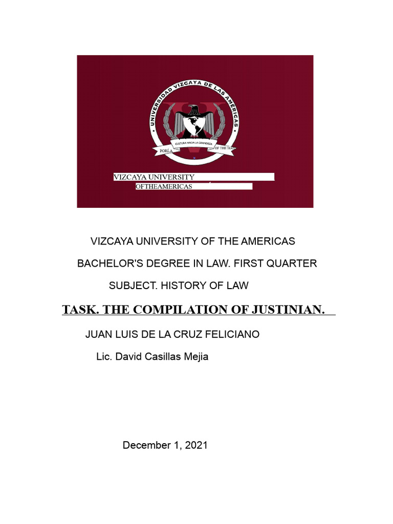 The Codex of Justinian | PDF | Roman Law | Justice