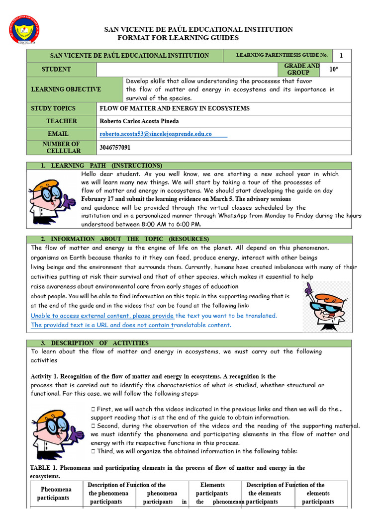 Flow of Matter and Energy in Ecosystems | PDF | Primary Production ...