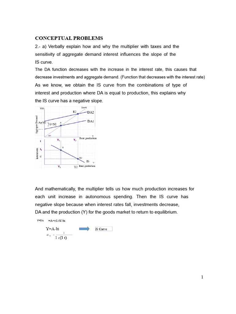 Keynesian Model Selection of Exercises Chapter 10 Dornbusch Fischer Startz | PDF | Interest ...