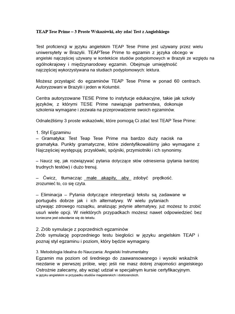 Teap Zajęcia | PDF