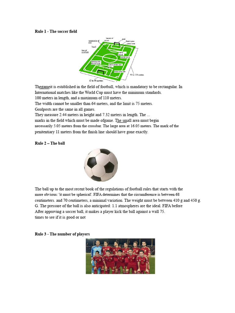 Football Rules | PDF | Association Football | Sports
