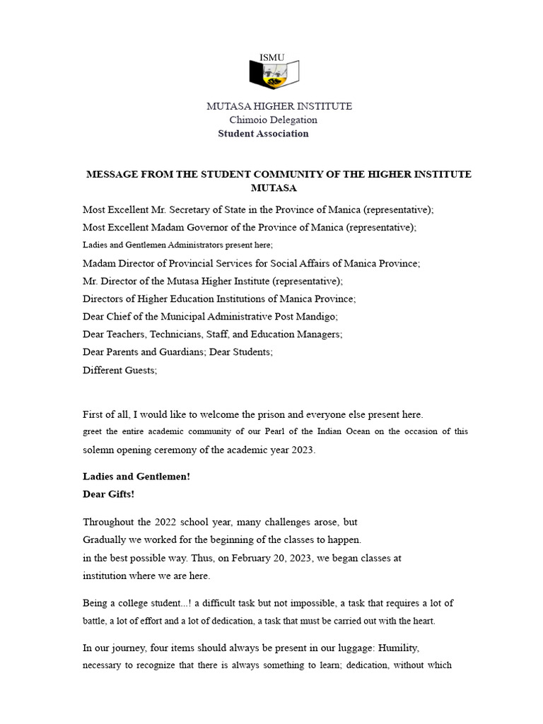 Message Students | PDF