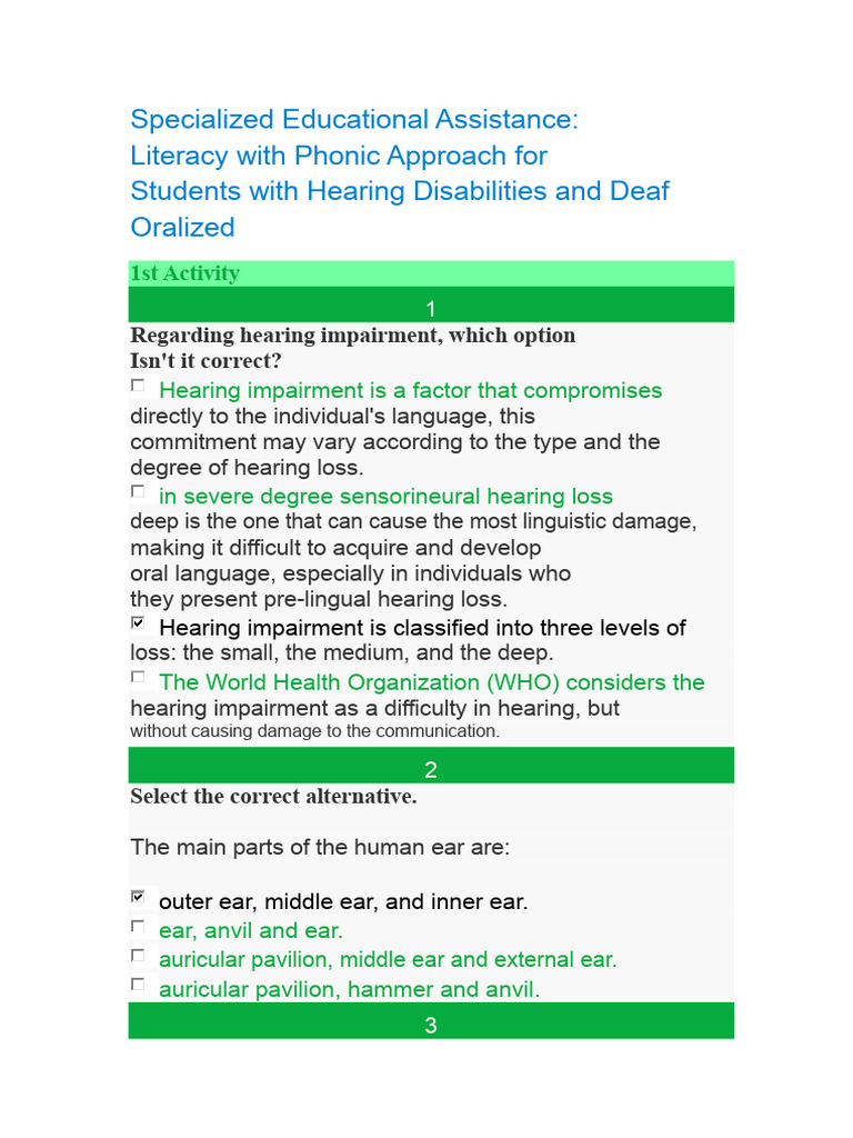 AEE Literacy With Phonetic Approach For Students With Hearing ...