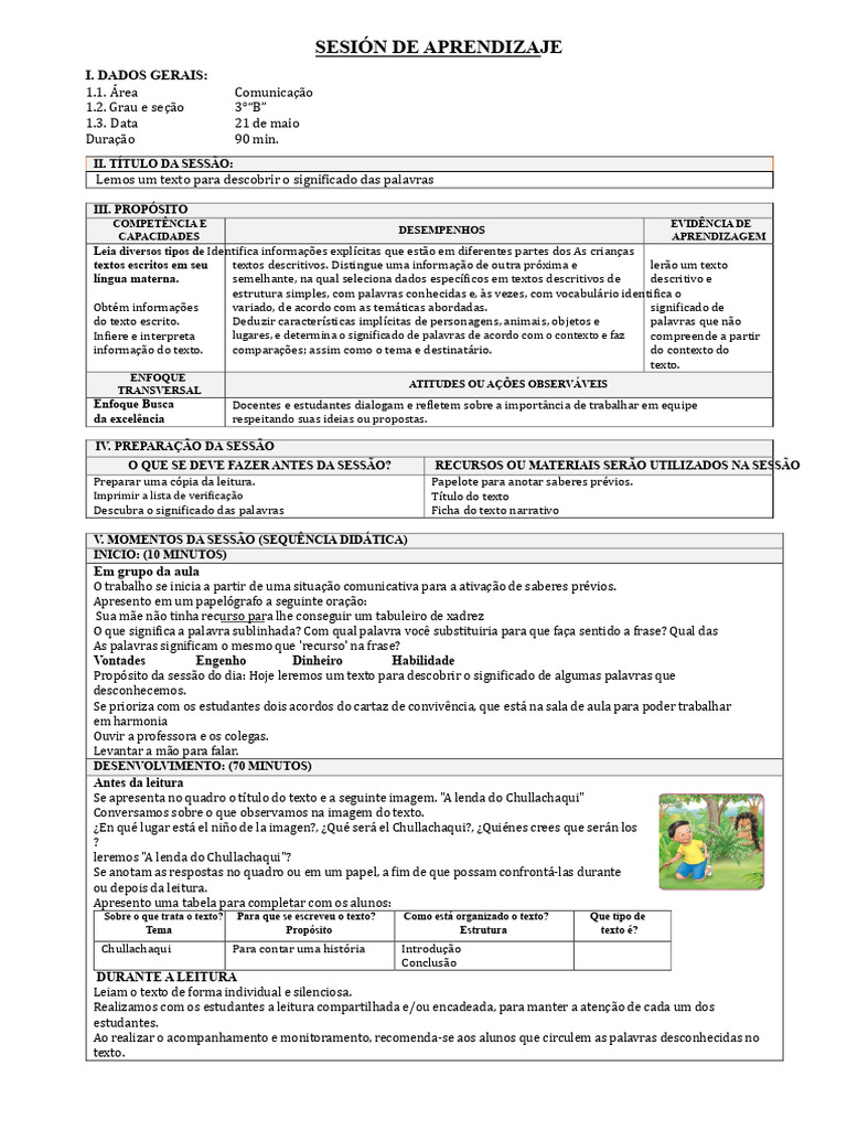 Significado da Lenda do Chullachaqui | PDF | Palavra | Informação