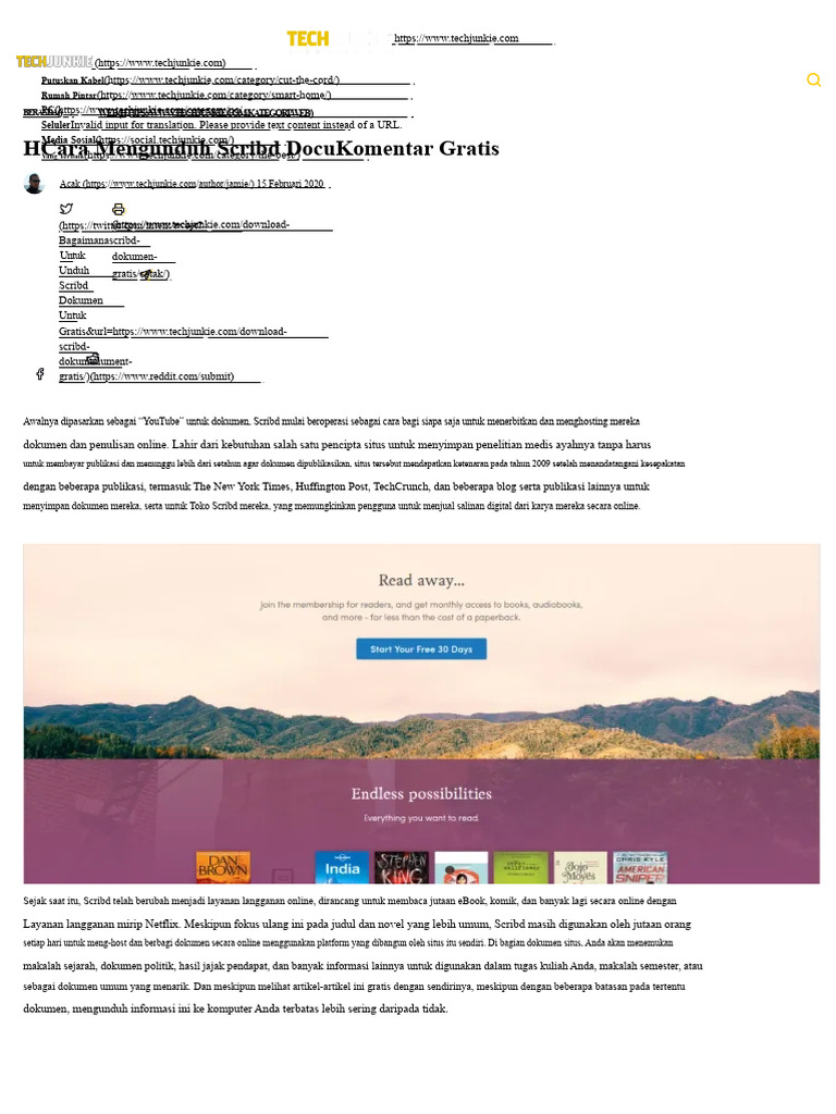 Cara Download Dokumen Scribd Gratis | PDF