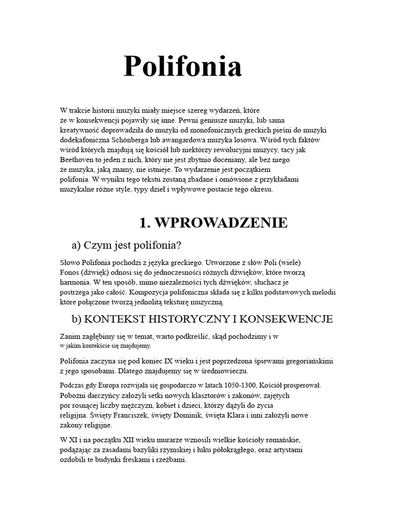 Polifonia | PDF