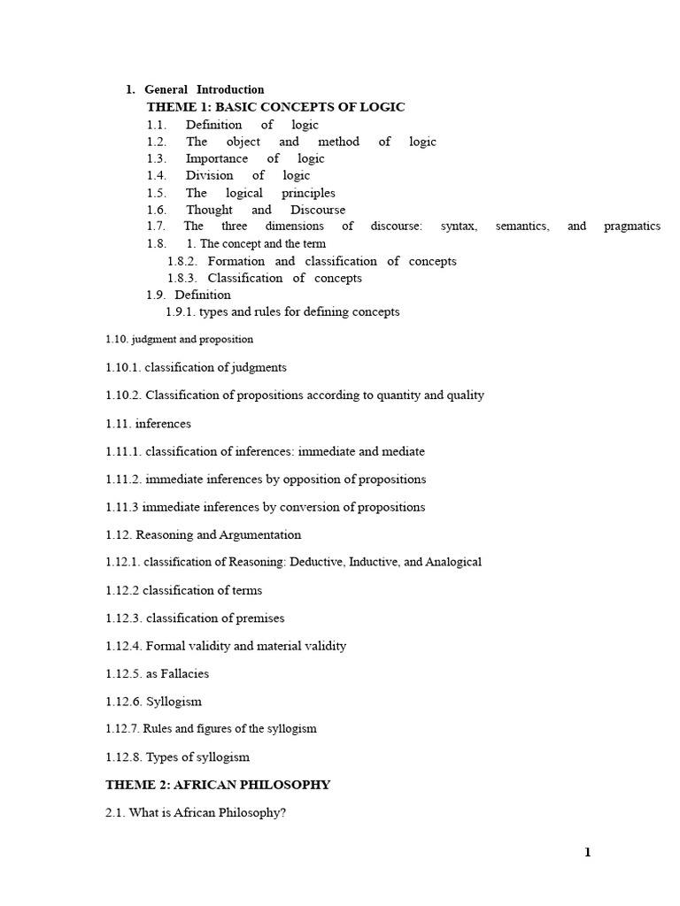 Philosophy 12th Grade General Introduction | PDF | Logic | Fallacy
