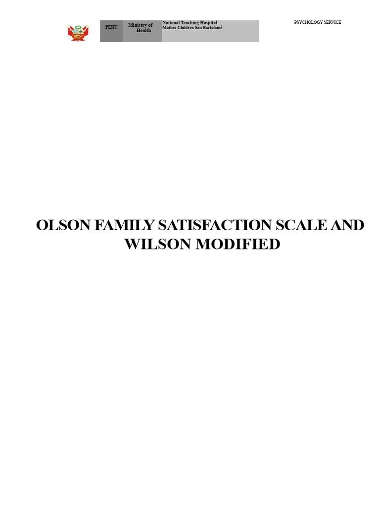 Family Satisfaction Test | PDF | Validity (Statistics) | Psychology