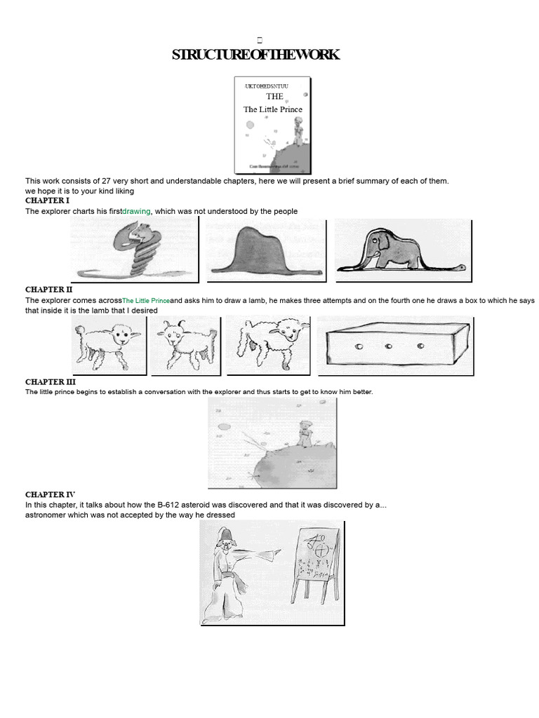 Summary of "The Little Prince" Chapters | PDF | The Little Prince | Truth