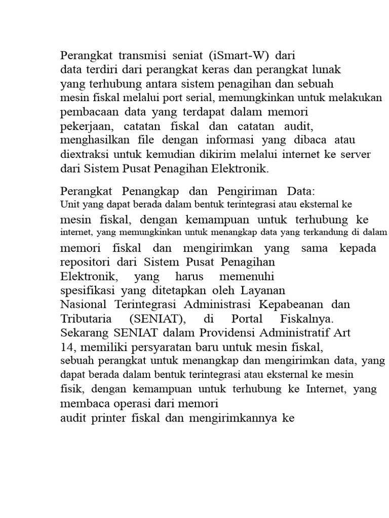 Perangkat Transmisi Seniat | PDF