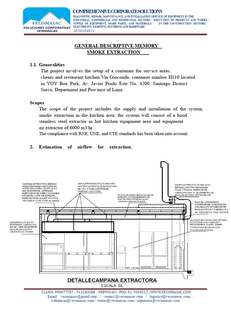 Descriptive Memory Smoke Extraction System | PDF | Duct (Flow ...