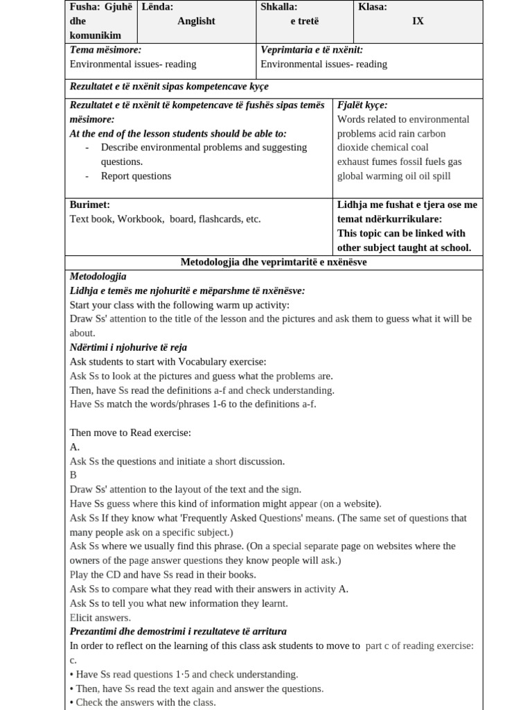 5.environmental Issues - Reading | PDF