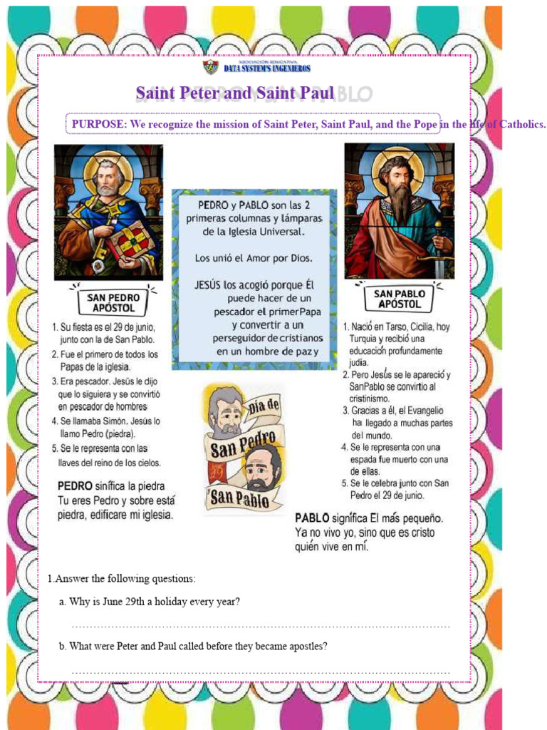 Feast of Saints Peter and Paul Explained | PDF