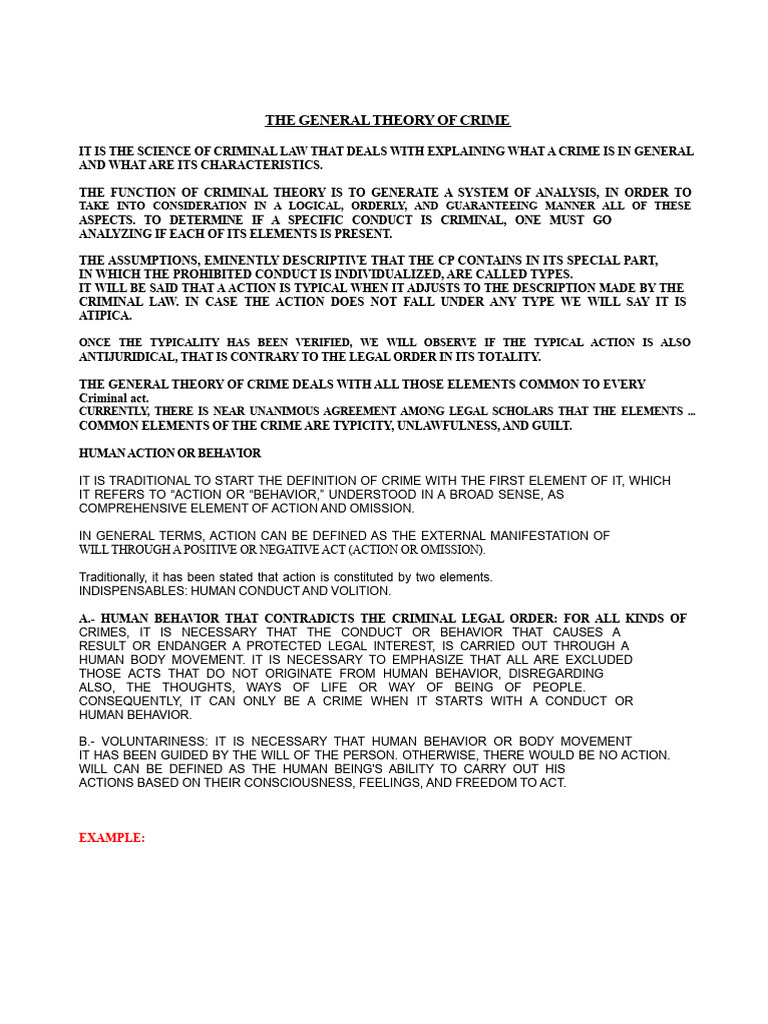 Positive Elements of The Crime. | PDF | Crimes | Crime & Violence