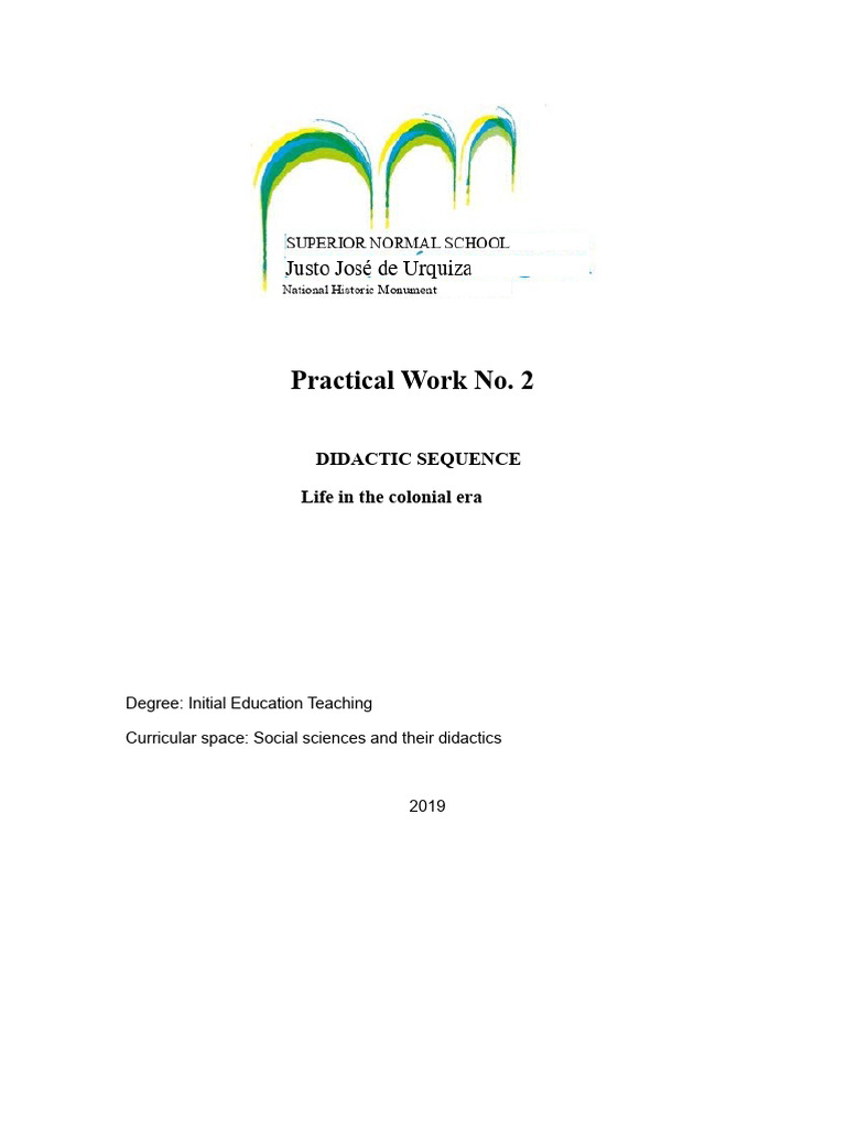 Didactic Sequence Social Sciences Colonial Period | PDF | Clothing | Curriculum