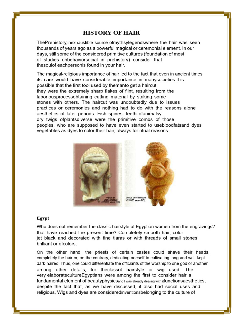 History of Hair | PDF | Hairstyle | Fashion