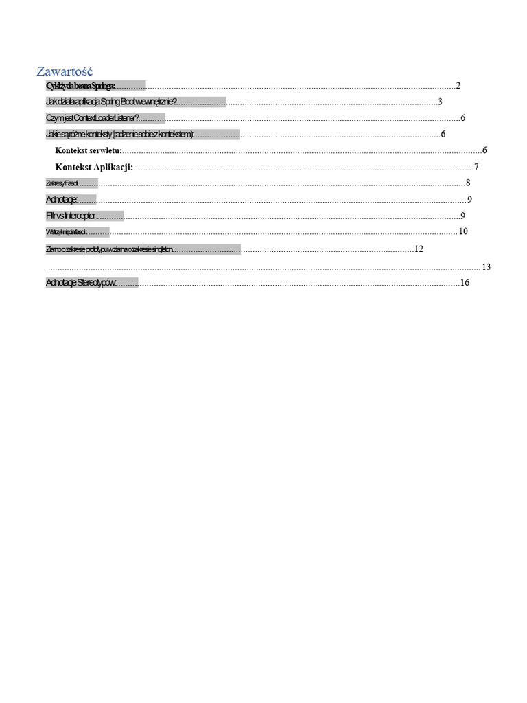 Notatki o Spring I Spring Boot | PDF