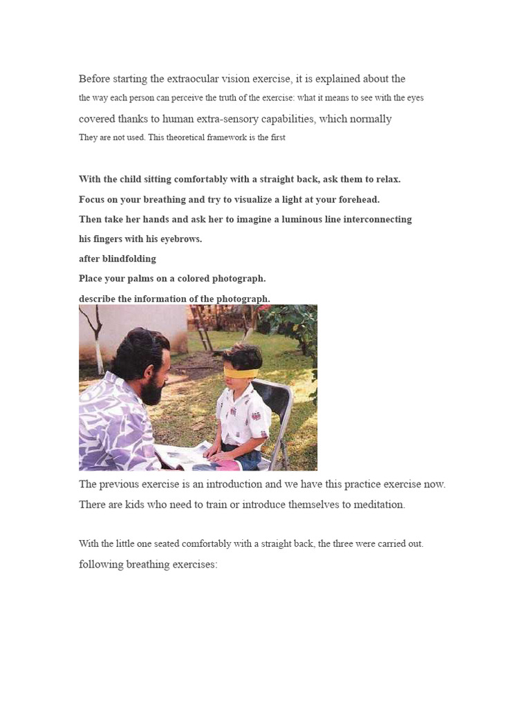 Extraocular Vision Exercise | PDF | Visual Perception | Infection
