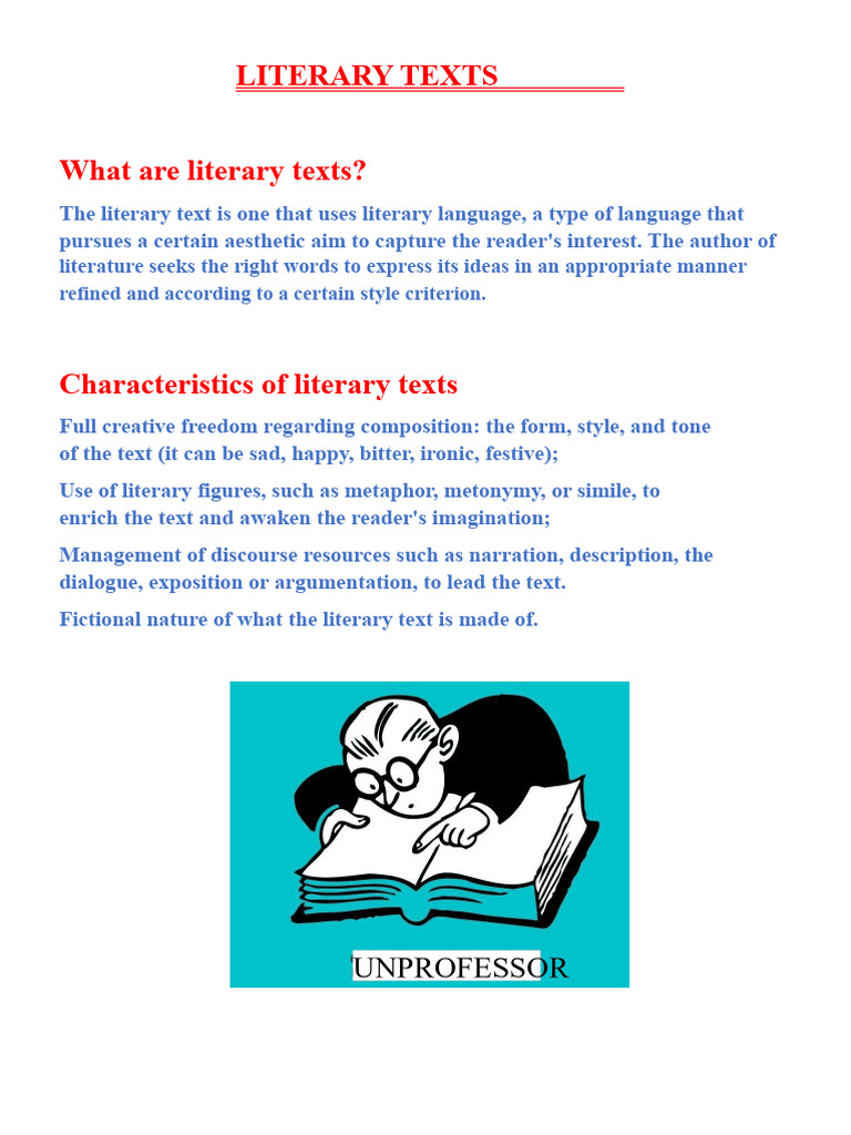 Understanding Literary Texts | PDF