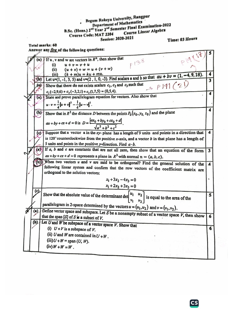 Linear Algebra II | PDF