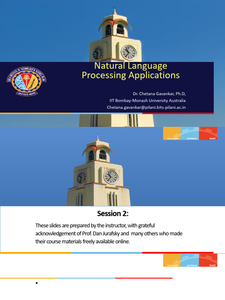 NLP Applications Session 2 - Spell Check Dr. Chetana Gavankar | PDF ...