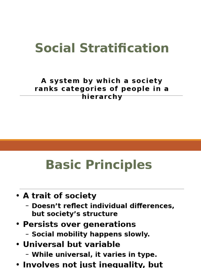 Understanding Social Stratification Systems | PDF