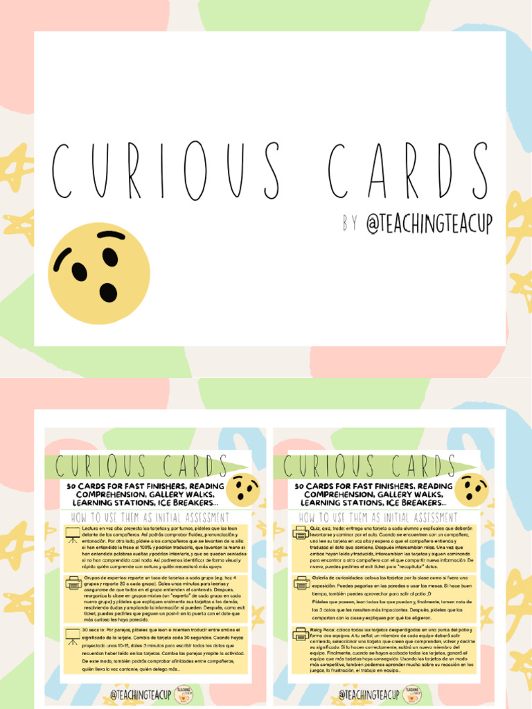 CURIOUS CARDS @teachingteacup | PDF | Zoology