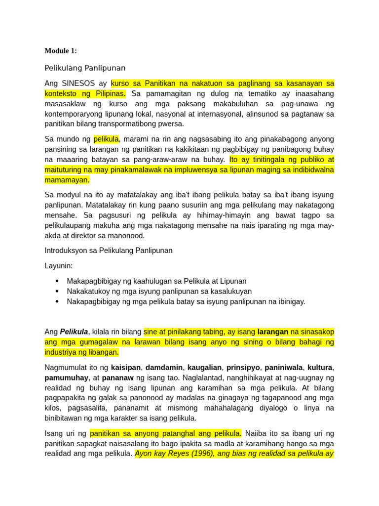 Ang Pelikula | PDF