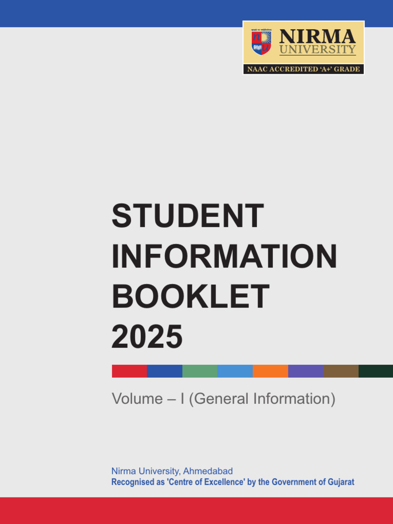 01 Student Information Booklet 2025 Volume 1 Approved | PDF ...
