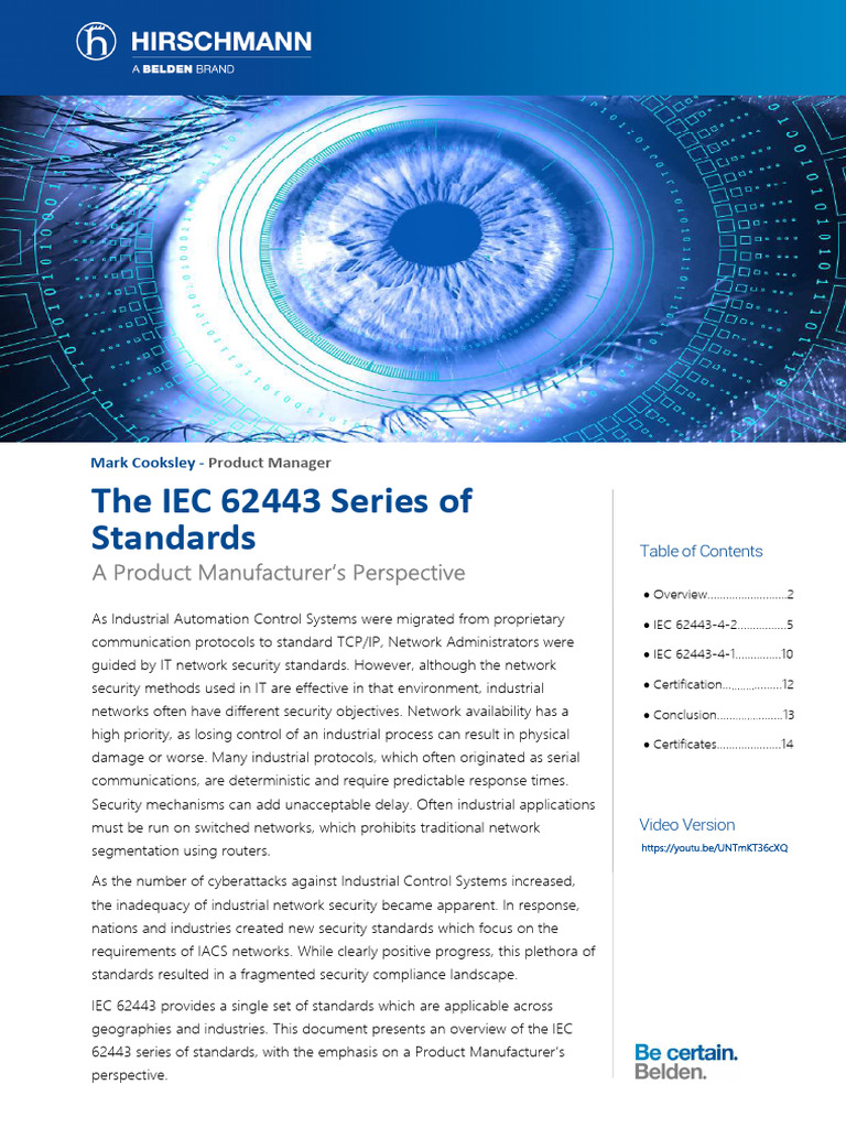 The Iec 62443 Series of Standards 0622 Eng Compressed | PDF | Computer ...