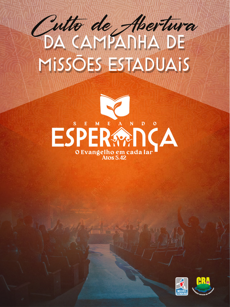 CARTAZ Modelo Culto Abertura Da Campanha de Missões 2025 | PDF