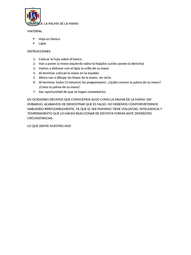 Carta Del Hijo A Los Padres | PDF