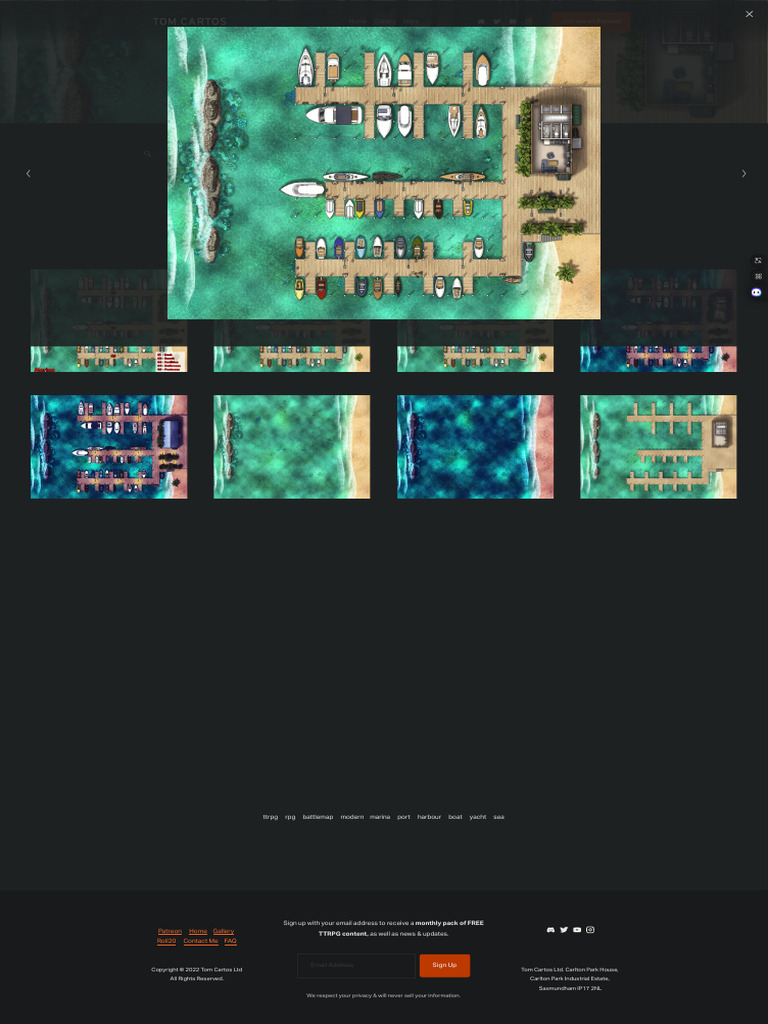 Modern TTRPG Battlemaps - Tom Cartos | PDF