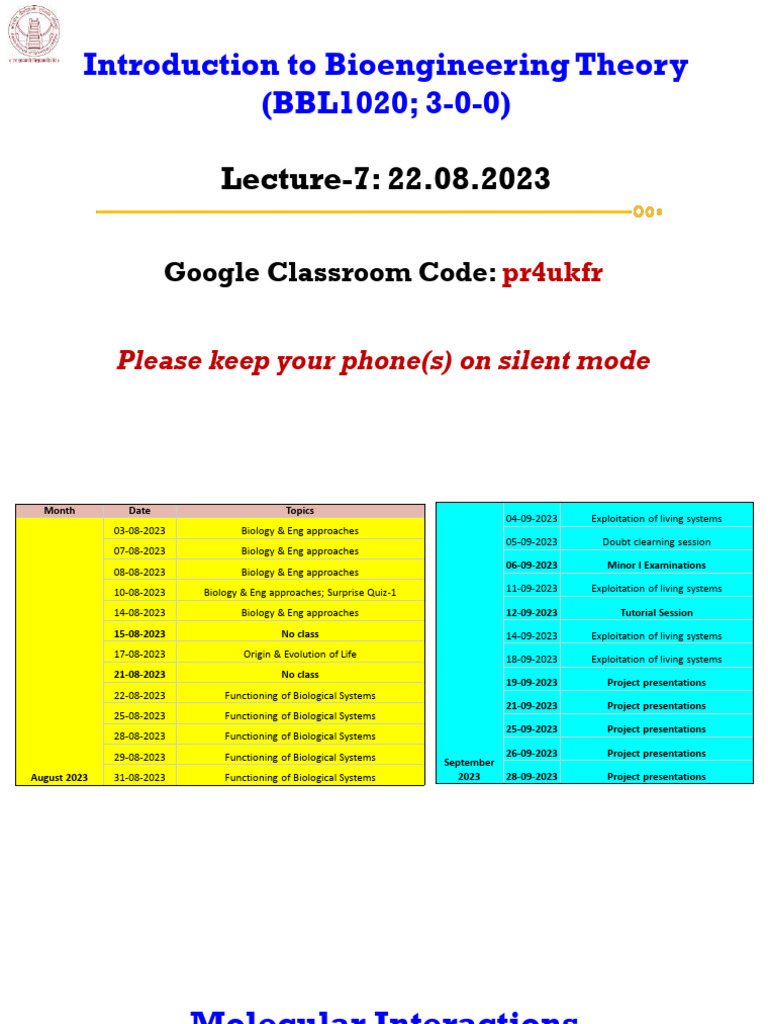 IB Lecture 7 22.08.23 | PDF | Chemical Bond | Molecules