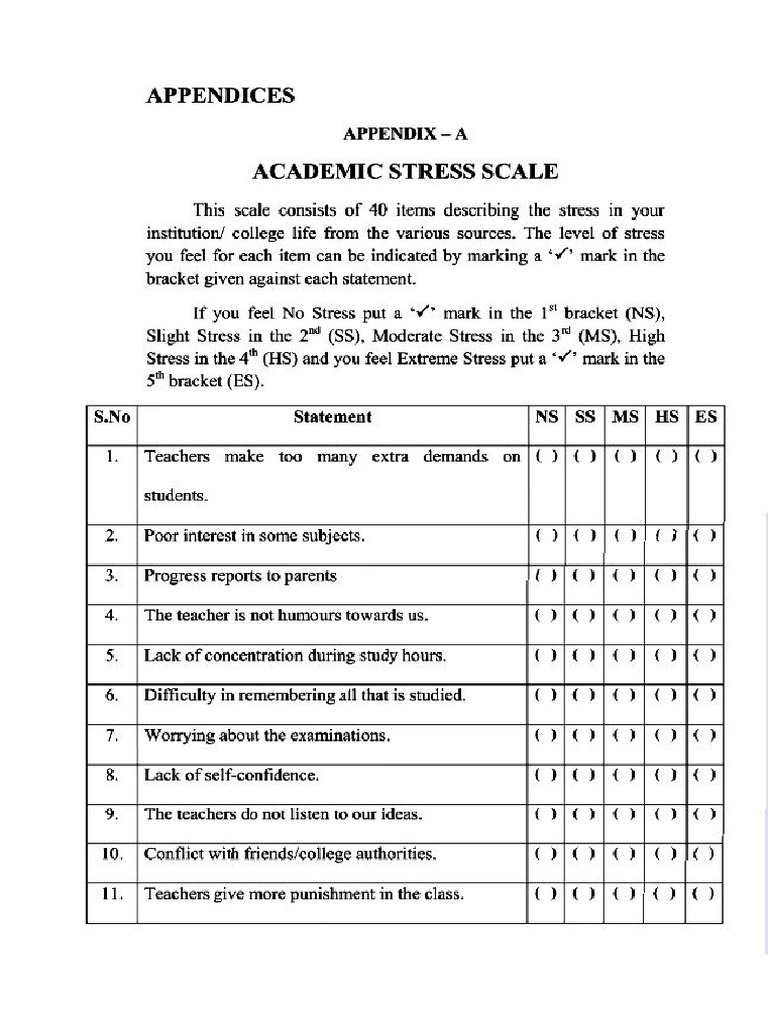 Rao's Academic Stress Scale - 250812 - 192654 | PDF