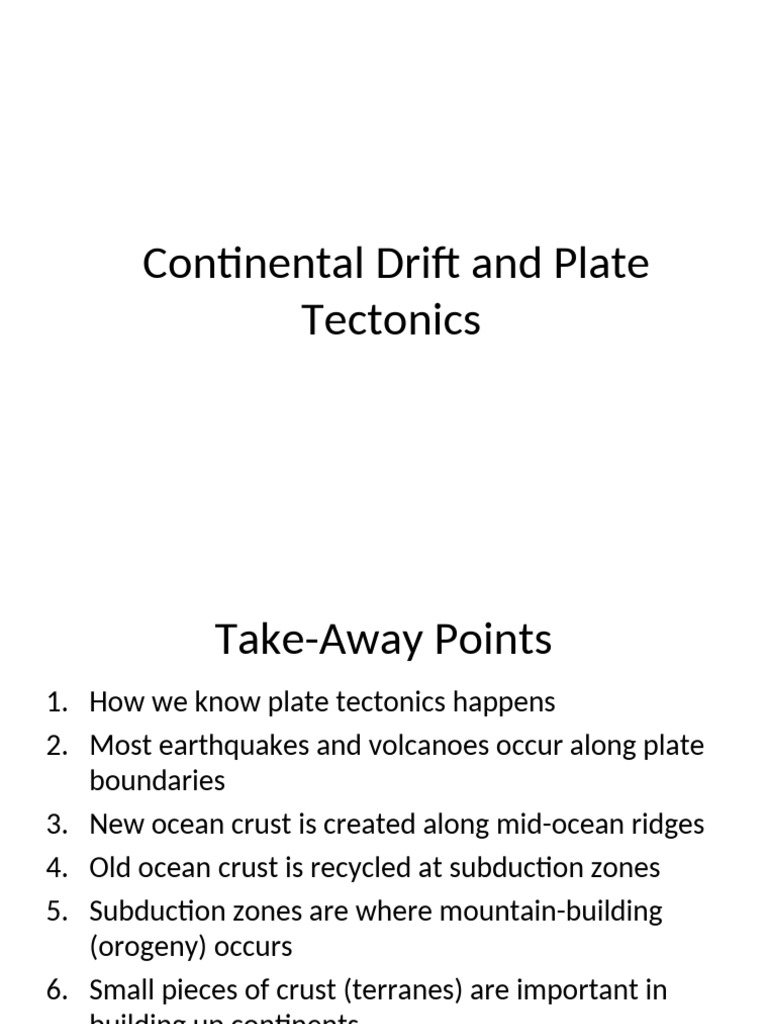 Continental Drift and Plate Tectonics | PDF | Plate Tectonics ...