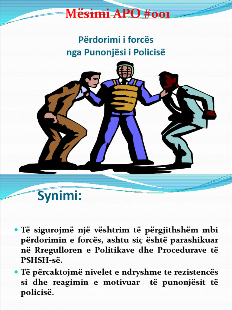 APO 001 Perdorimi I Forces | PDF