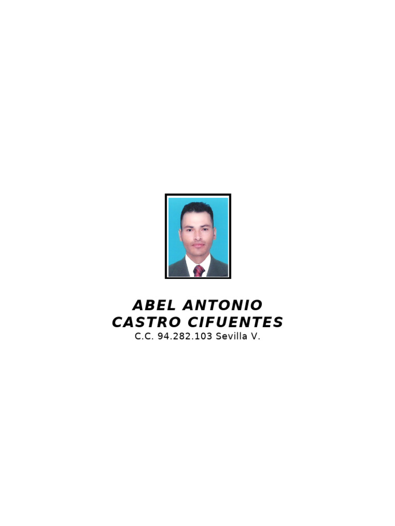Abel Antonio Castro Cifuentes | PDF