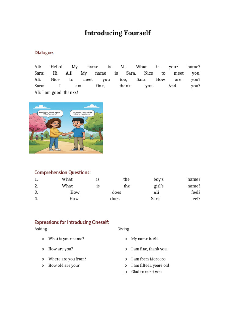 How to Introduce Yourself Effectively | PDF