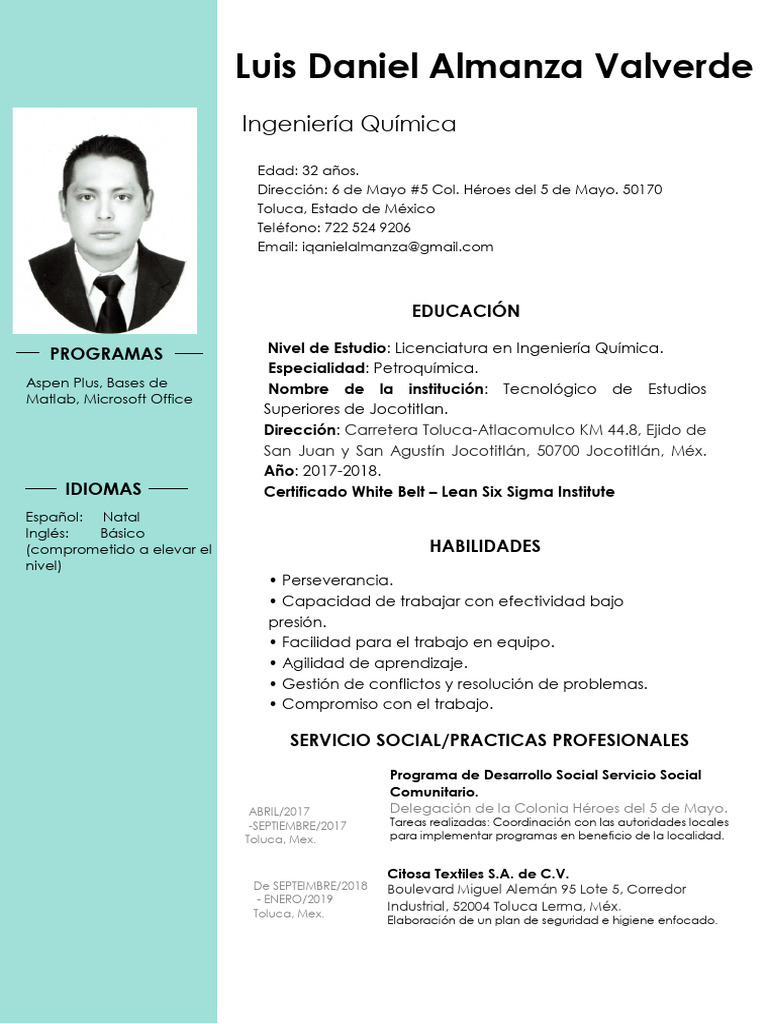 Perfil Profesional en Ingeniería Química | PDF