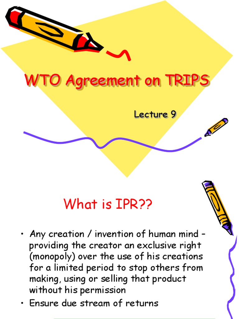WTO TRIPS Agreement Overview and Impact | PDF | Trips Agreement ...