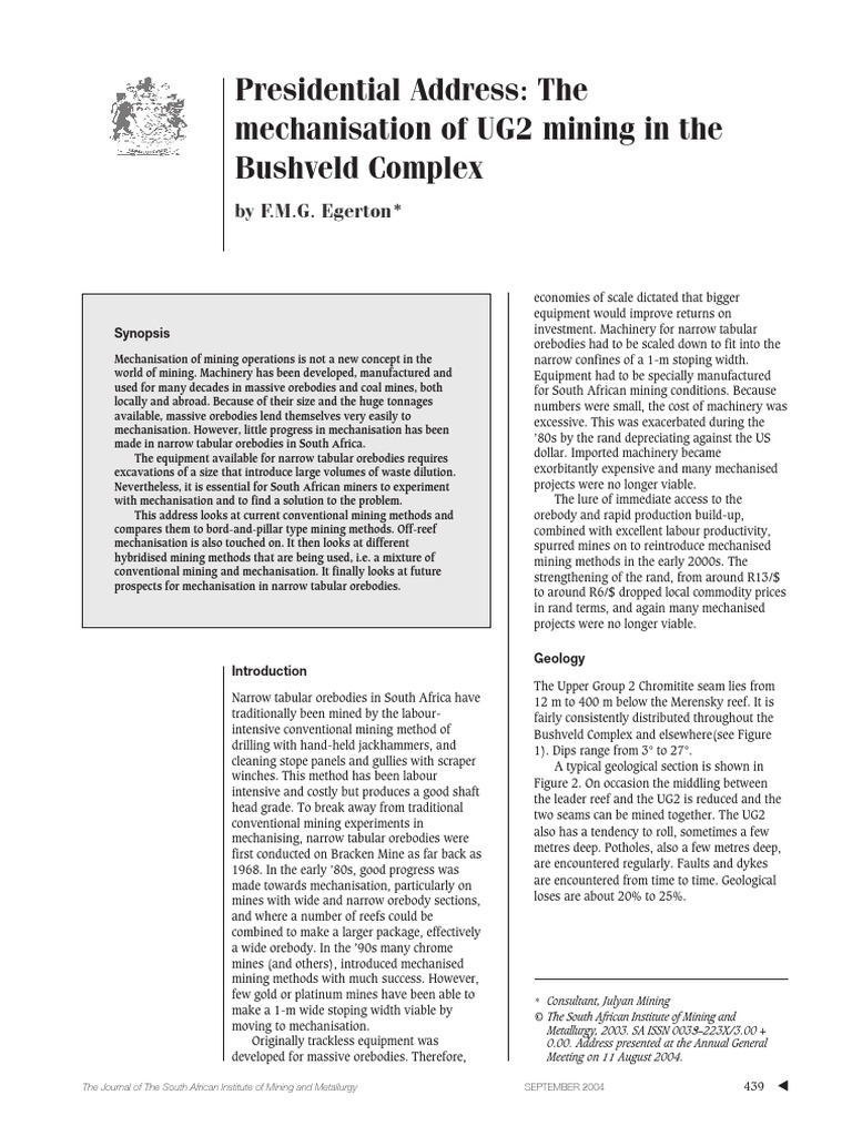 v104n08p439 Scheduling | PDF | Mining | Mechanization